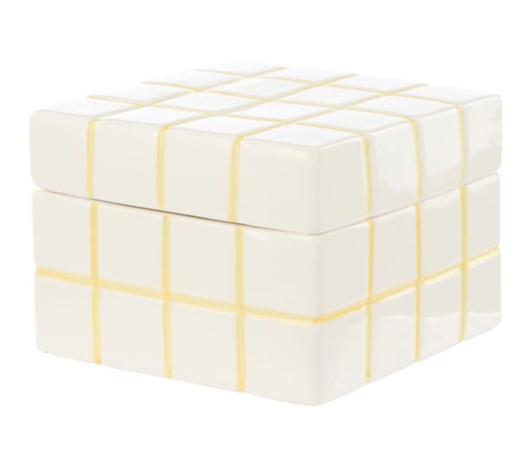 Lulu Collection Check Box - Yellow – Embellishgifts